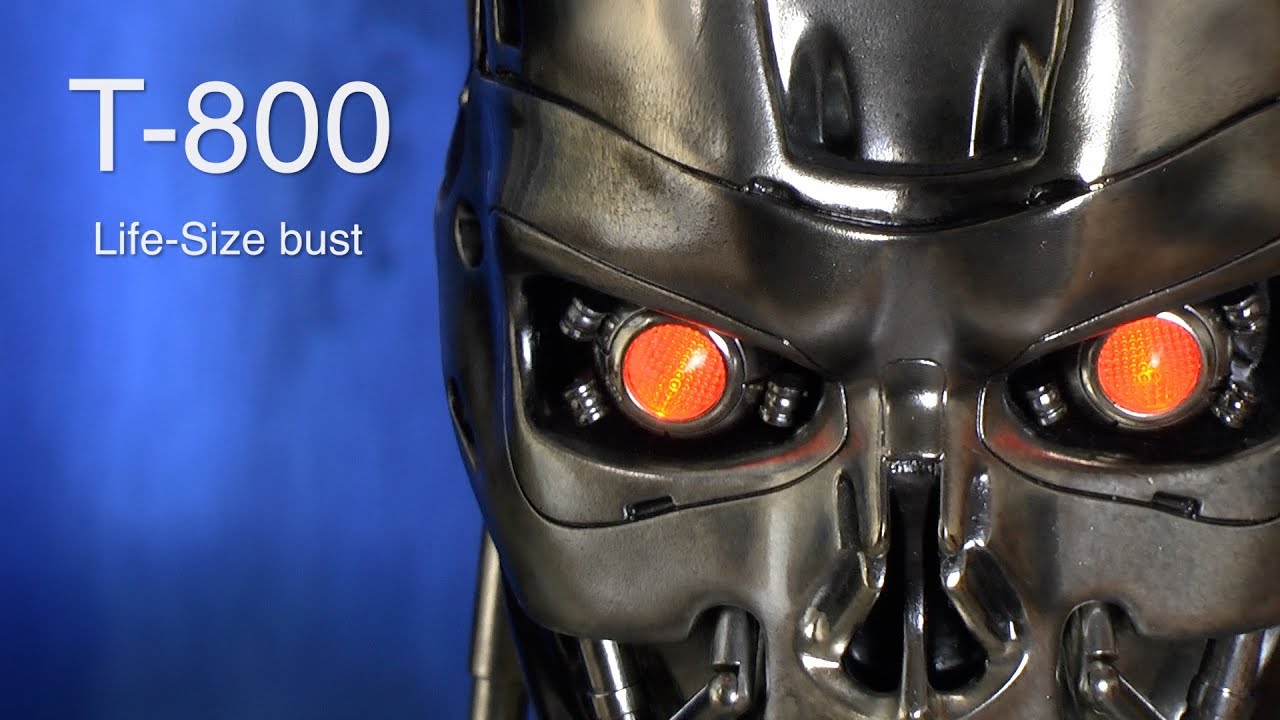 Terminator T-800 :: Life-size bust от компании Sideshow - YouTube