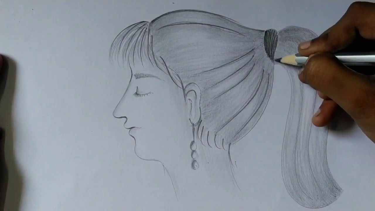 How to Draw one Side Face for Beginners | Preeti Prasad Arts - YouTube