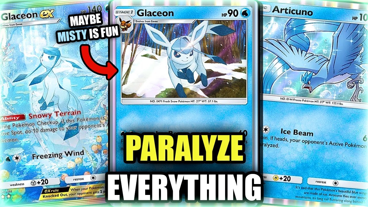 This Glaceon full paralysis deck is FUN. You NEED to see my coin flip ...