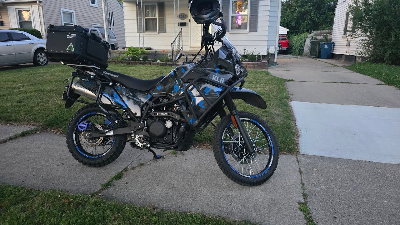 Start of a big adventure with the KLR. - YouTube