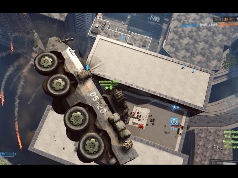 BF4: Flying LAV Attacks Shanghai Tower