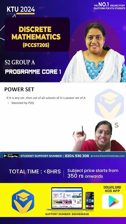 DISCRETE MATHEMATICS | S2 - GROUP A | KTU 2024 SCHEME | MOD 1 PART 3 | #ktutuition #ktubtech ...