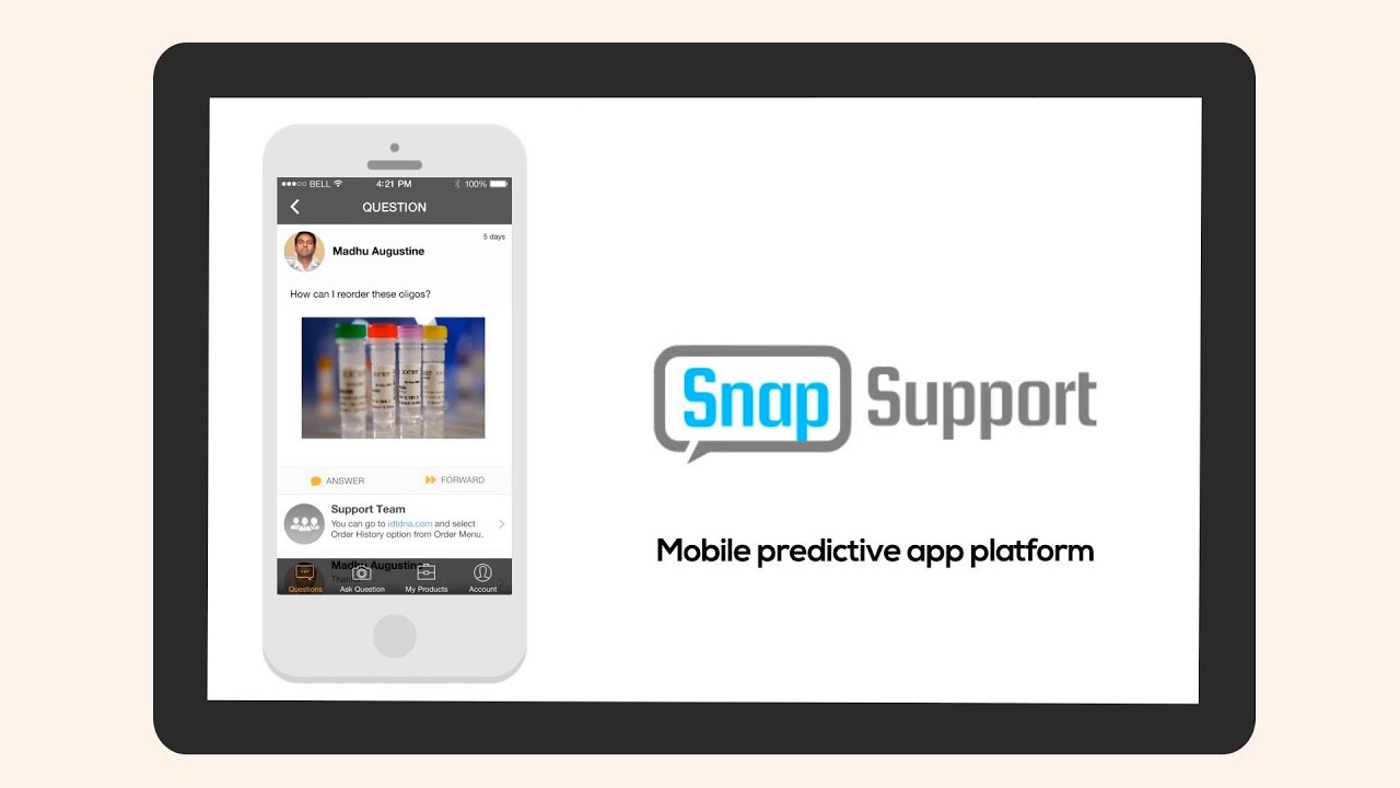 SnapSupport - Mobile Predictive Support - YouTube