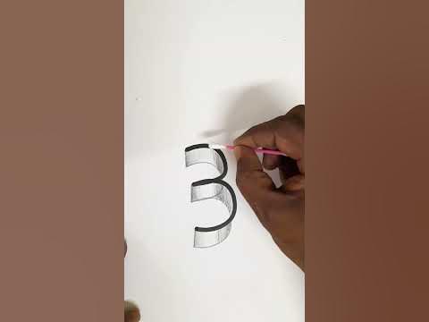 very simple.. 3d letter drawing.. ️ - YouTube