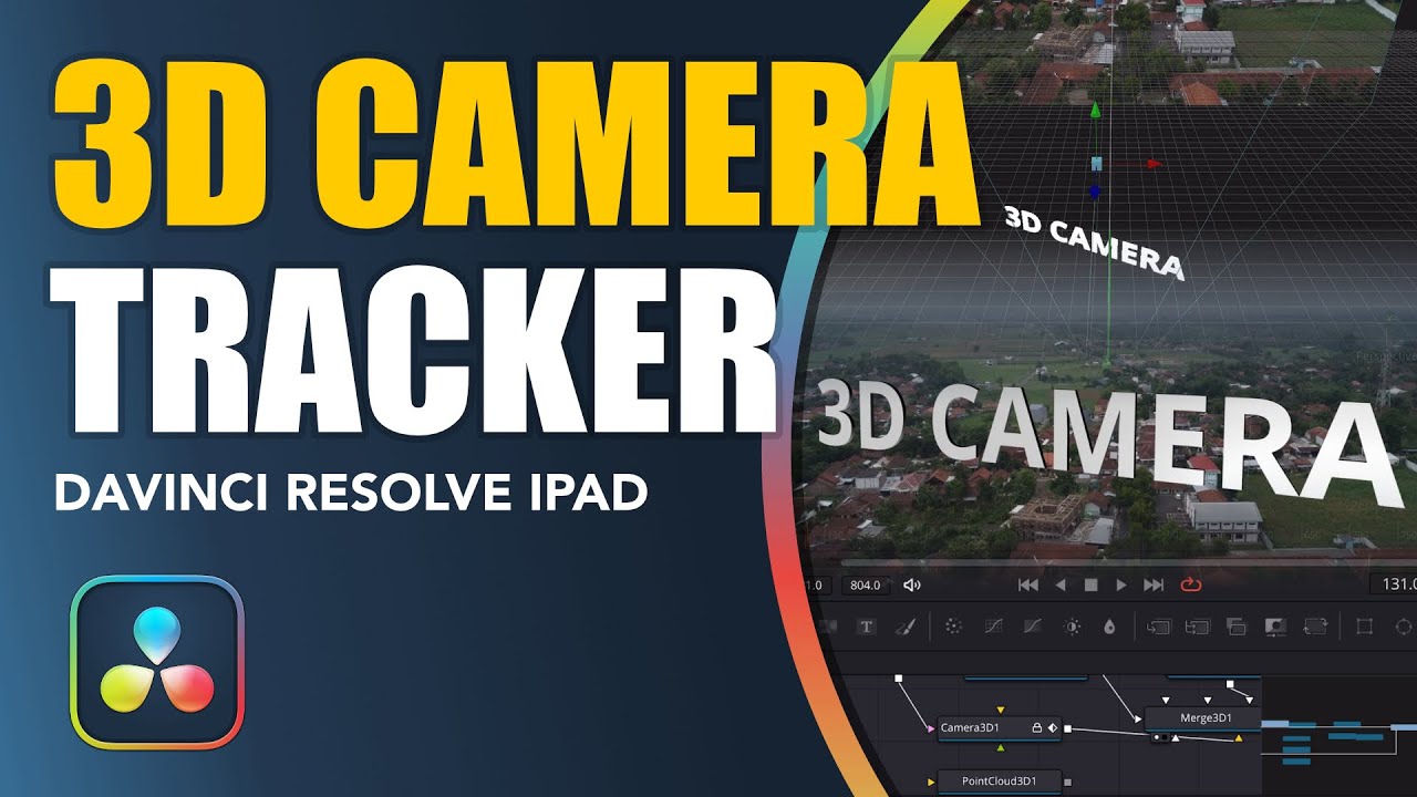 FLYING 3DTEXT CAMERA TRACKER | DAVINCI RESOLVE IPAD - YouTube
