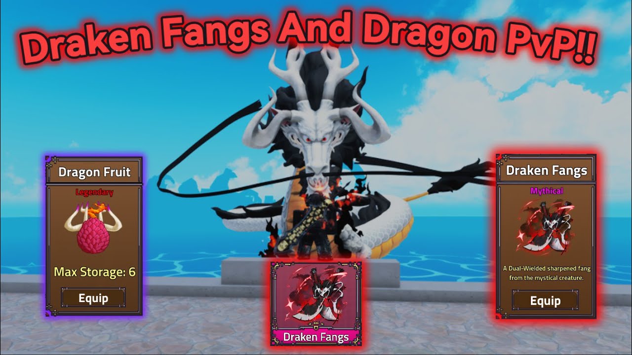 Draken Fangs X Dragon | OP Combo?? | King Legacy PvP 7.1! | - YouTube