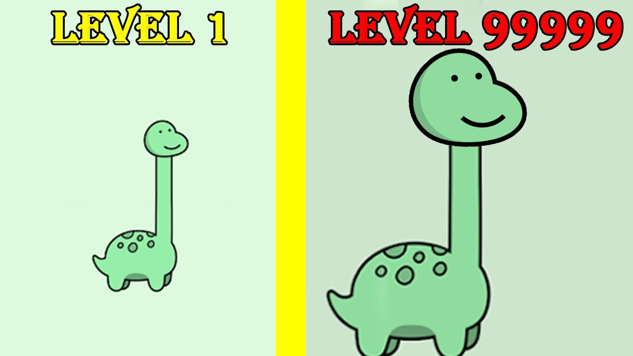 Level 1 VS Level 99999 - Like A Dino ! - YouTube