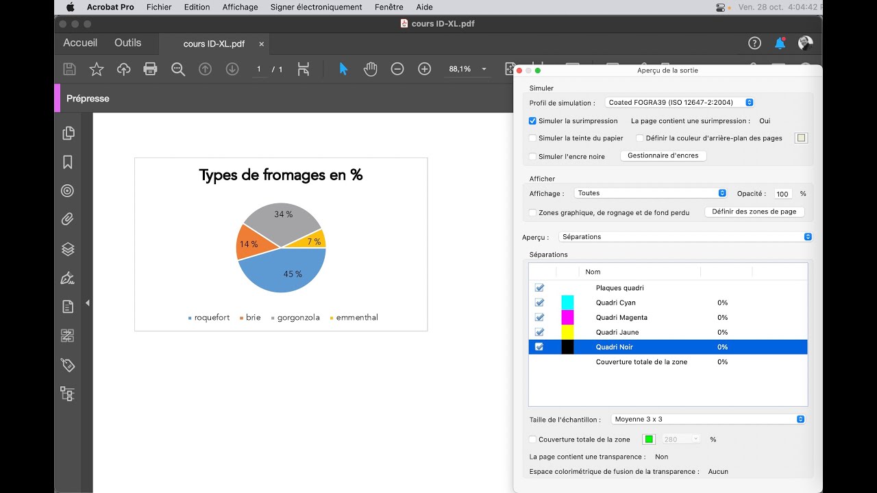 Importer un graphique Excel en InDesign - YouTube