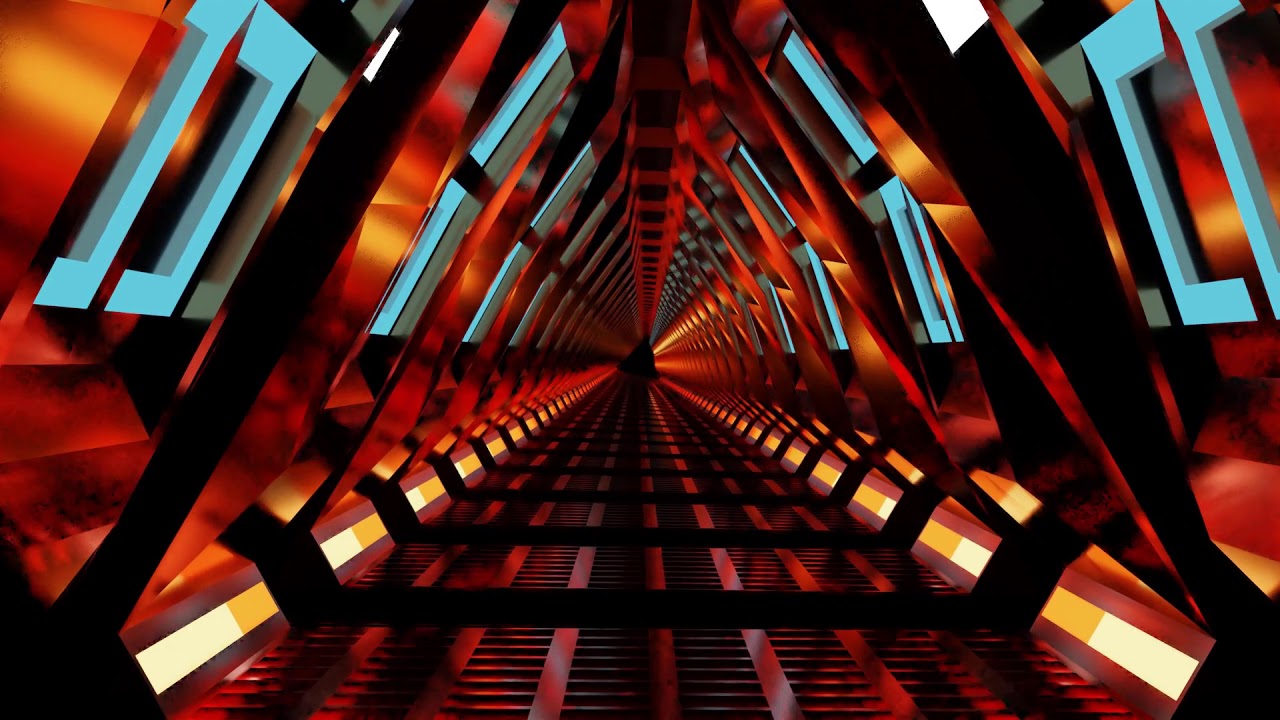 Trippy tunnel animation - YouTube