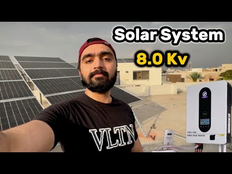 Solar System Instal Krny pr Kitni Cost aii😳♥️ | 8.0 Kv Hybrid System😍 | Zaib Vlogs - YouTube