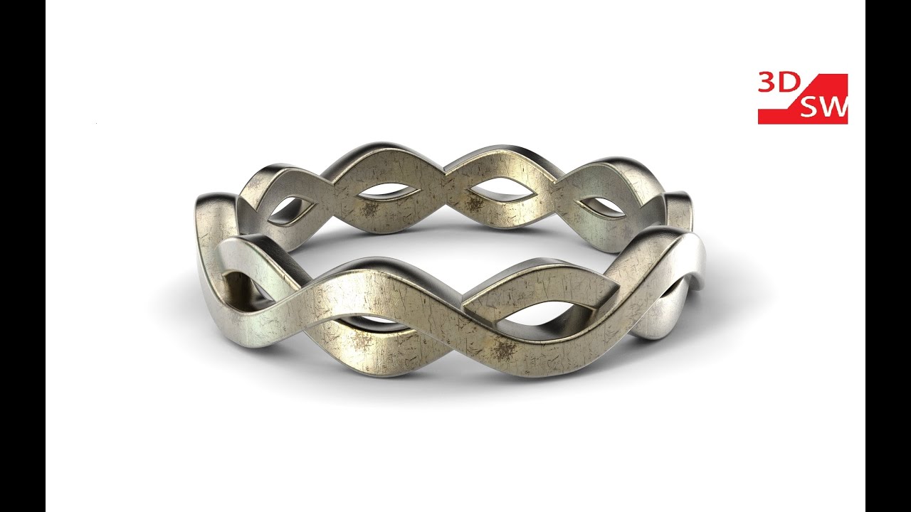 How to make a wedding ring in SolidWorks - YouTube