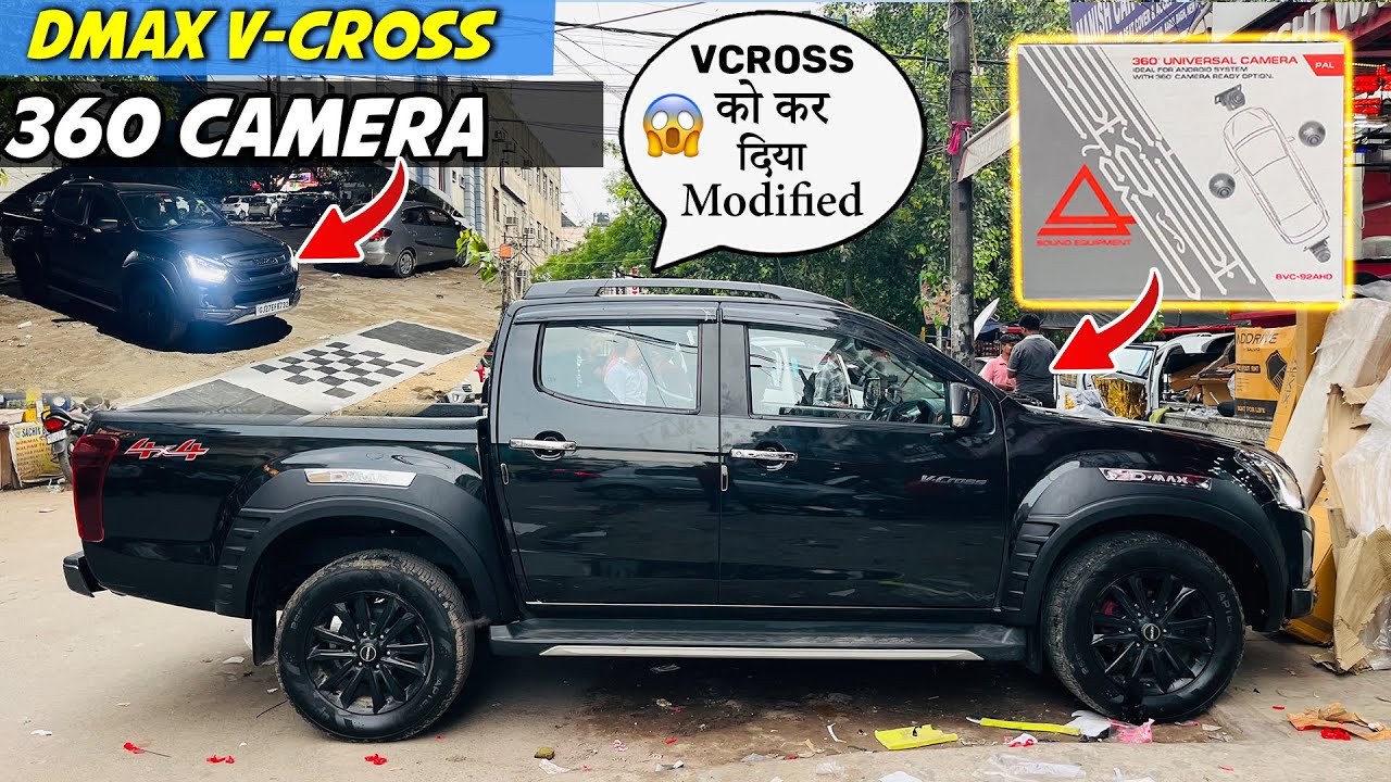 🔥Isuzu V-cross Modified || 360 Camera installed in isuzu V cross ...