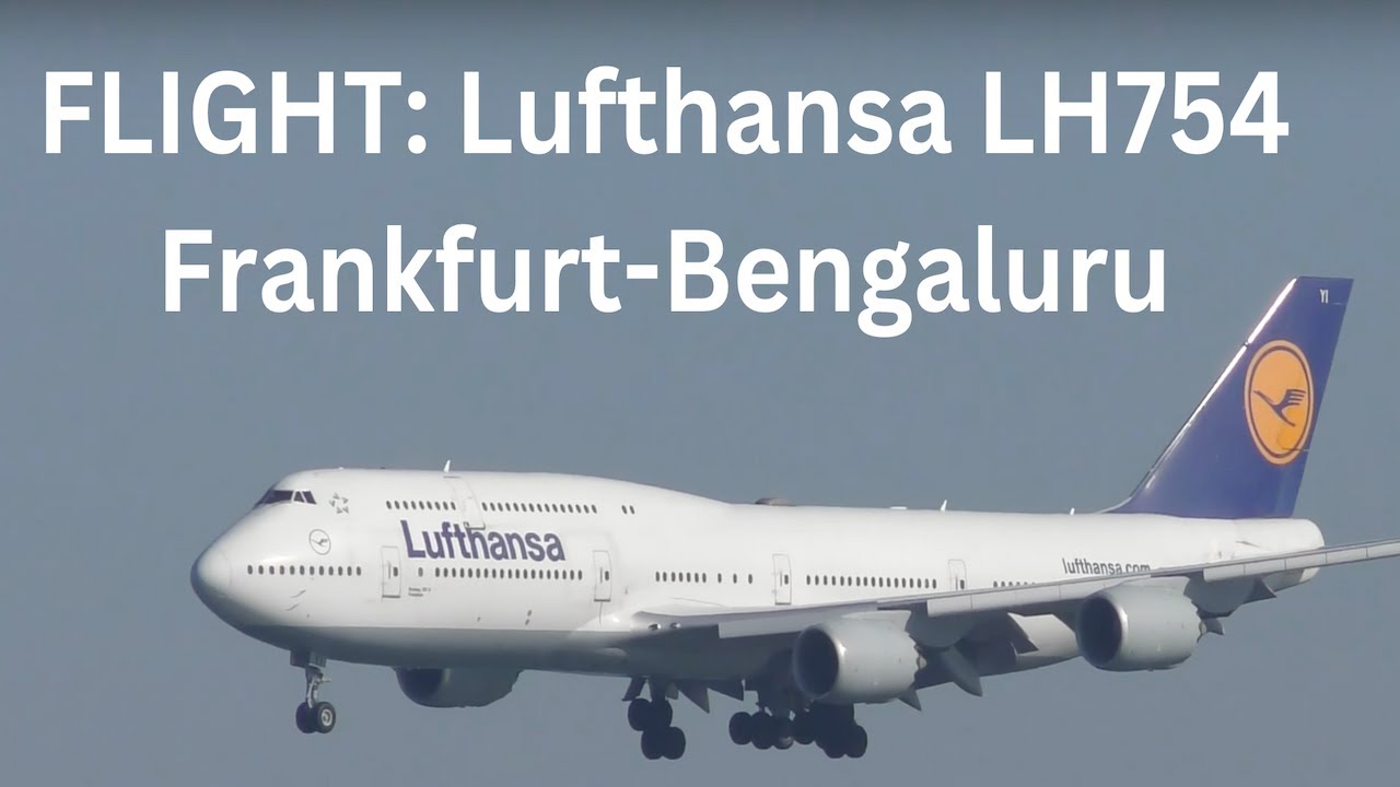 Flight Window Seat View - LUFTHANSA BOEING 747 - Frankfurt to Bengaluru ...