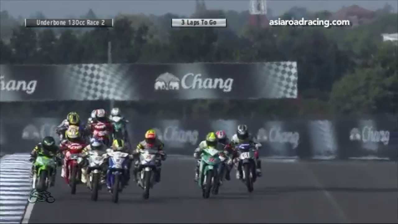 2014 ARRC Thailand: Underbone 130cc Race 2 Highlights - YouTube