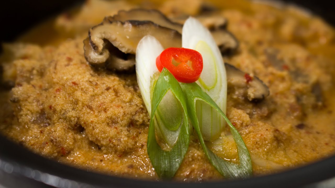 Almond Biji Jjigae | Almond Pulp Stew | Vegan GF | 아몬드 비지찌개 | 비건 채식 글루텐 ...