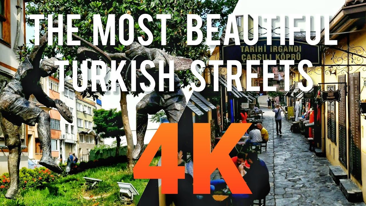 [4K] Walking Tour in THE MOST BEAUTIFUL TURKISH STREETS IN Bursa City ...