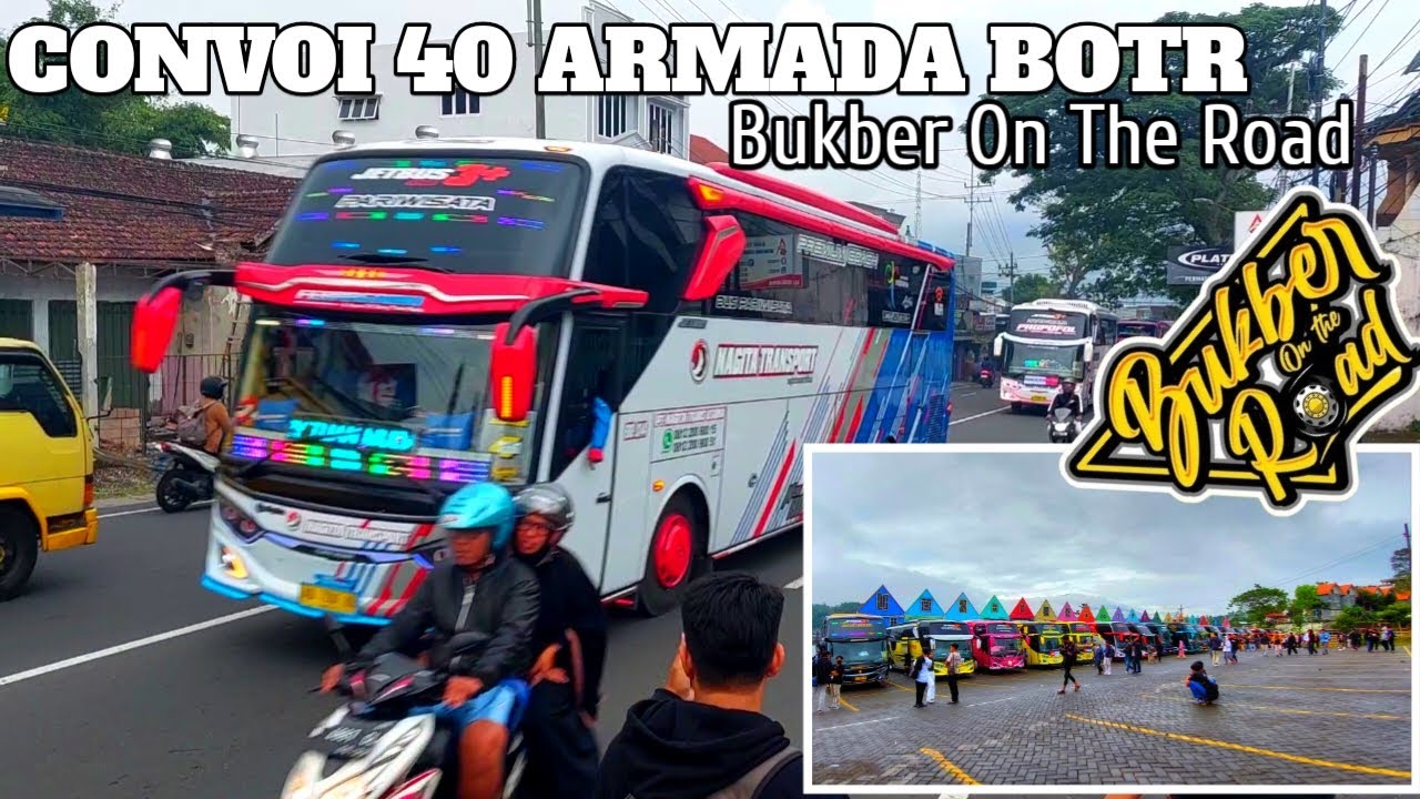 CONVOI 40 BUS ARMADA ARTIS BUKBER ON THE ROAD DI SANTERA KOTA BATU🔥 ...
