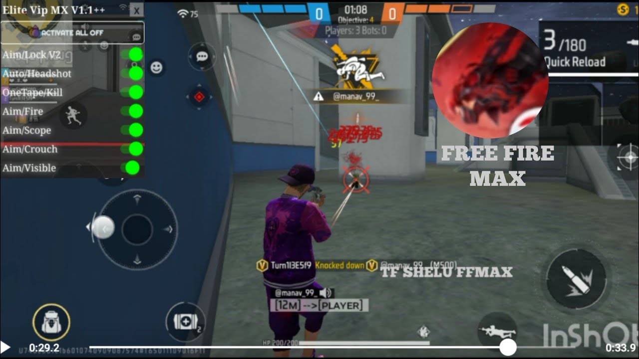 NEW HACK FREE FIRE MAX MOD MENU OB39😈😈 || 100%🤫🤫 HEADSHOT || TF SHELU ...