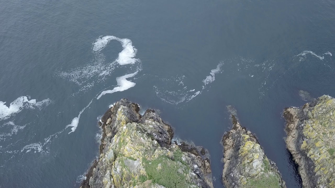 Drone Flight - Cornwall 2017 4K Fly to Rock out at Sea - YouTube