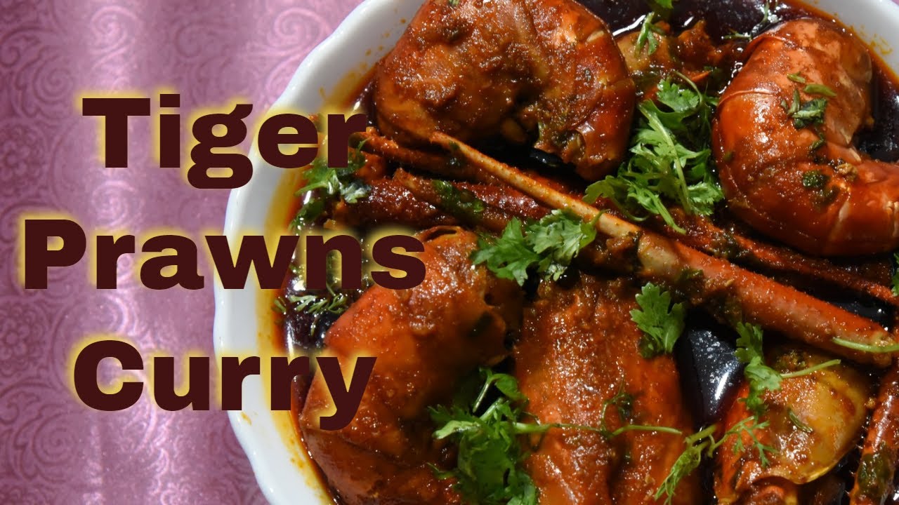 Prawns Masala Curry | Jumbo Tiger Prawns Curry | How To Make Tiger ...