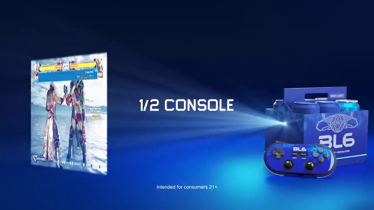 Bud Light cria console de videogame que funciona como cooler - YouTube