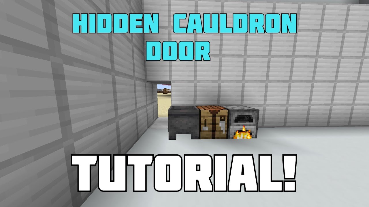 Minecraft 1.17 Hidden Cauldron Door Tutorial! - YouTube