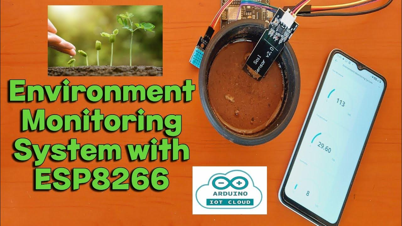 Smart Environment Monitoring with ESP8266, Capacitive Soil Sensor ...