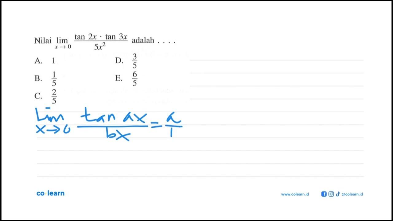 nilai-lim-x-0-tan-2x-tan-3x-5x-2-adalah-youtube