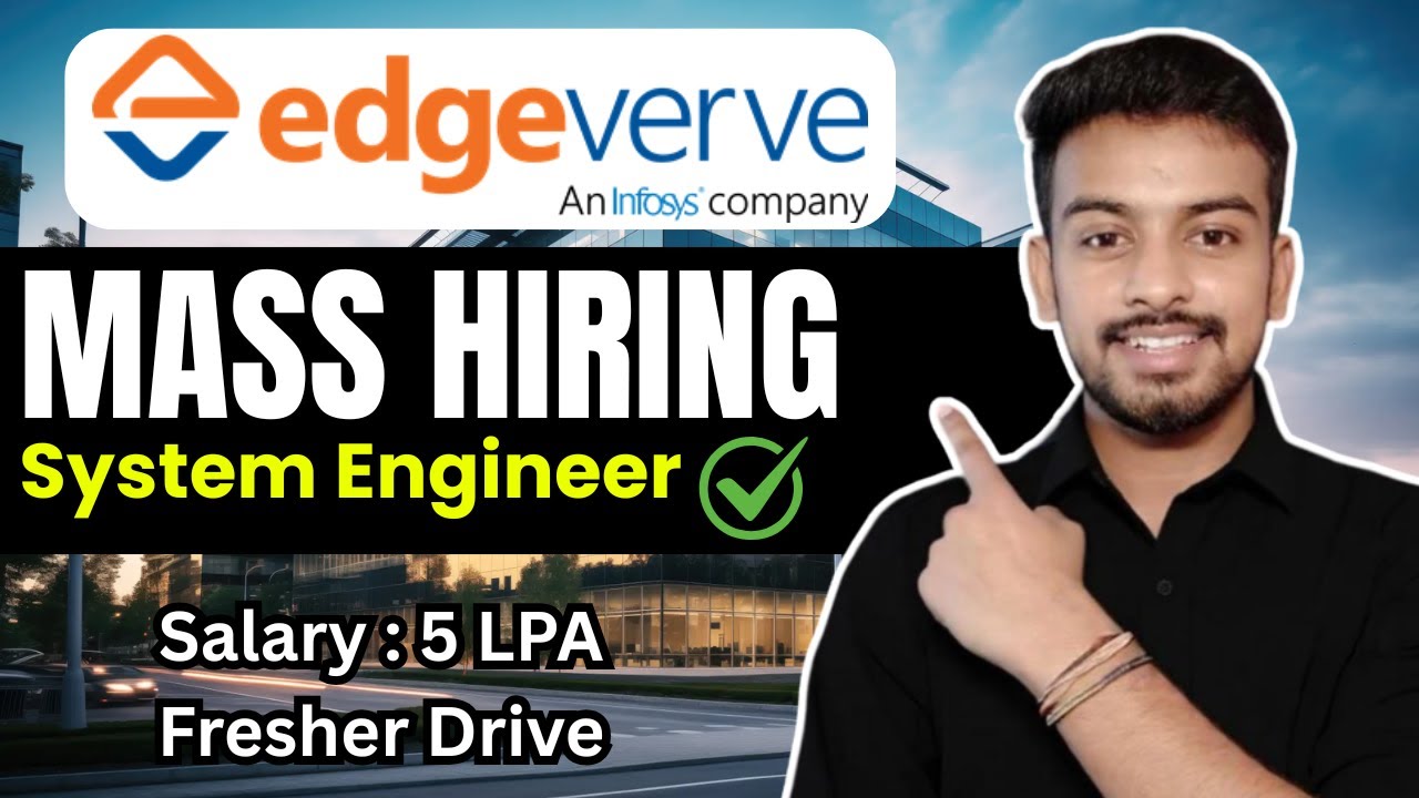 Infosys (Edgeverve) Mass Hiring Announced ! System Engineer | OFF ...