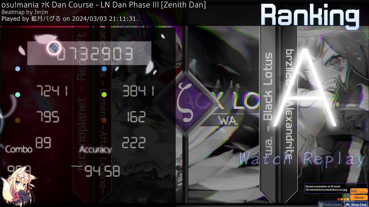 LN Dan Phase III [7K] Zenith Dan 94.58% - YouTube