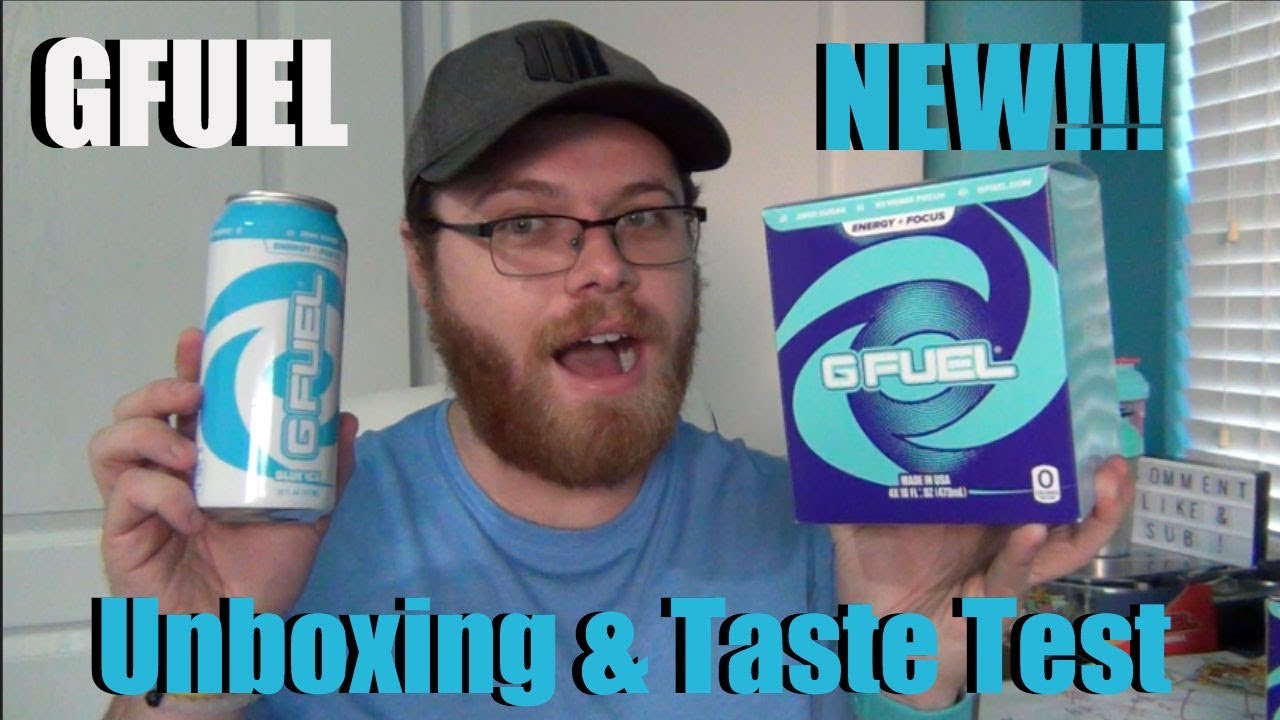 NEW! GFuel Cans Unboxing & Blue Ice Can Taste Test! - YouTube