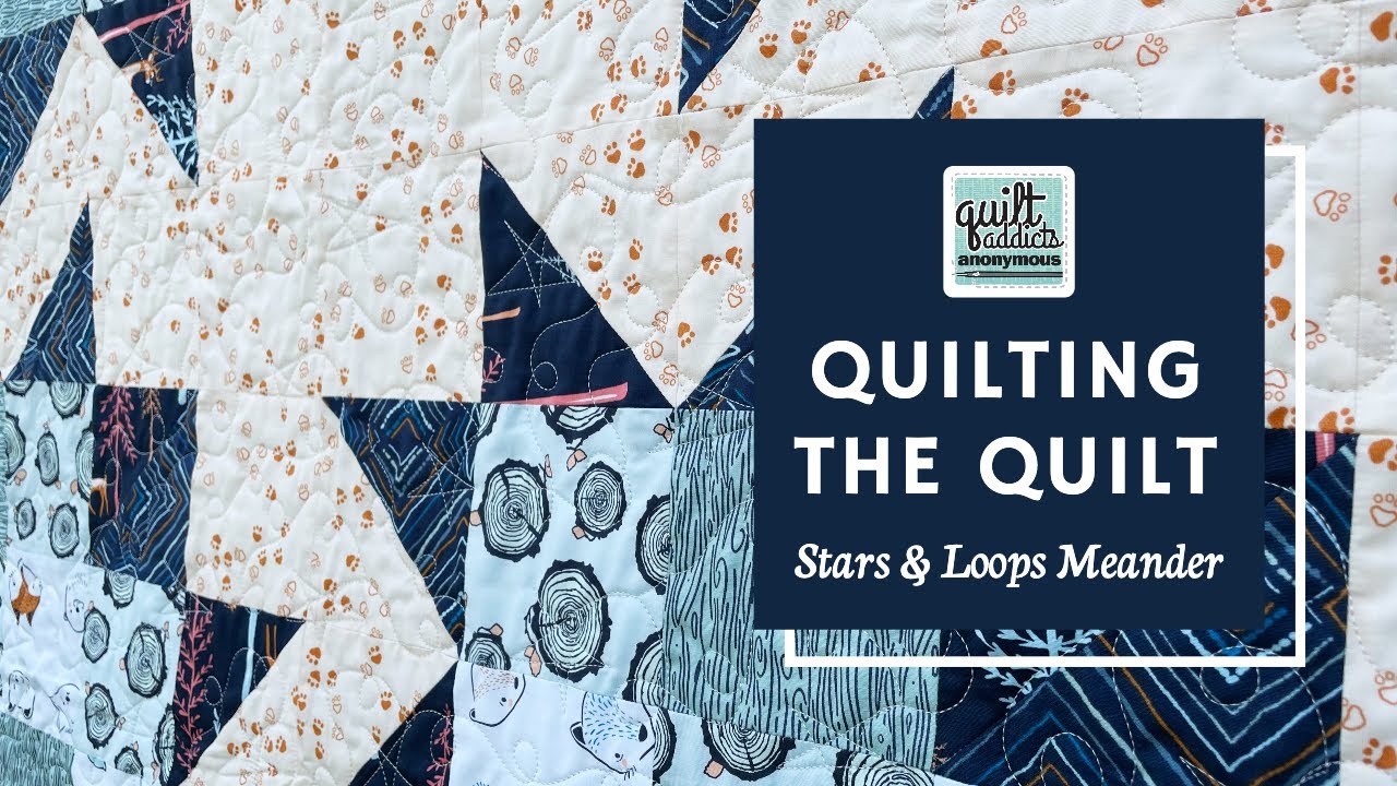 Easy Star & Loop Meander - Quilting Stitch Tutorial - YouTube
