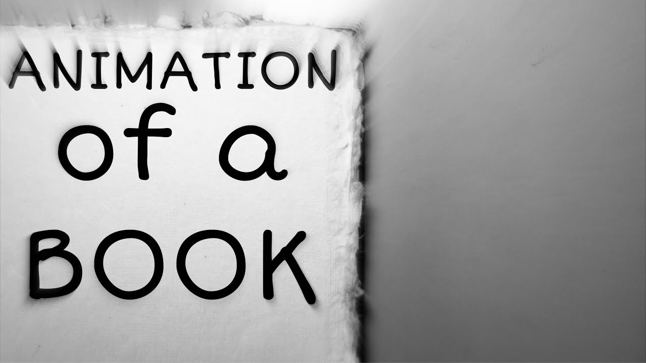 Animation of a Book (and its letters) - YouTube