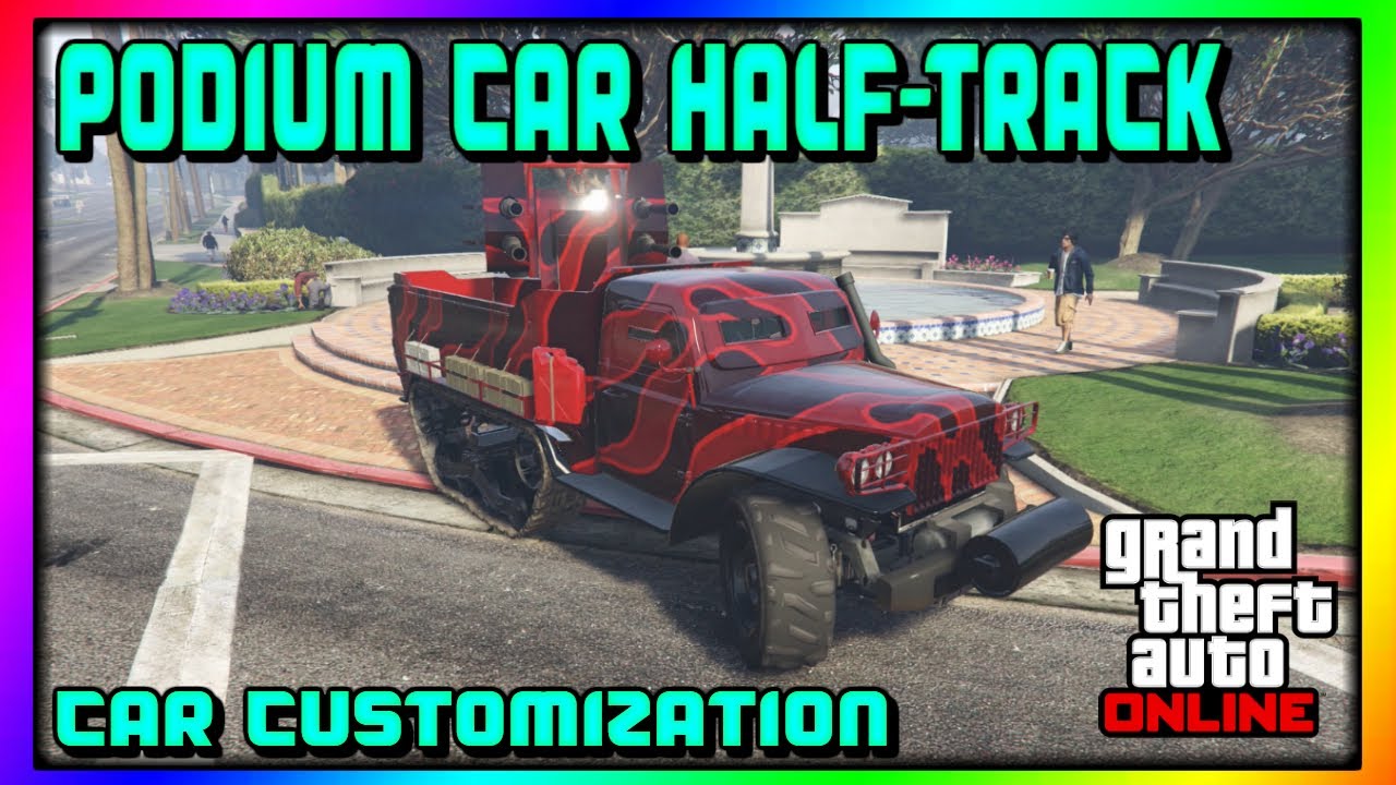 New Podium Vehicle *Bravado Half-Track* Car Customization!! || GTA 5 ...