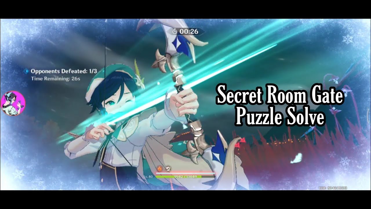 Genshin Impact :The Secret Room Gate Puzzle Dragonspine - YouTube