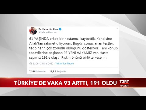 Türkiye'de Koronadan İkinci Ölüm