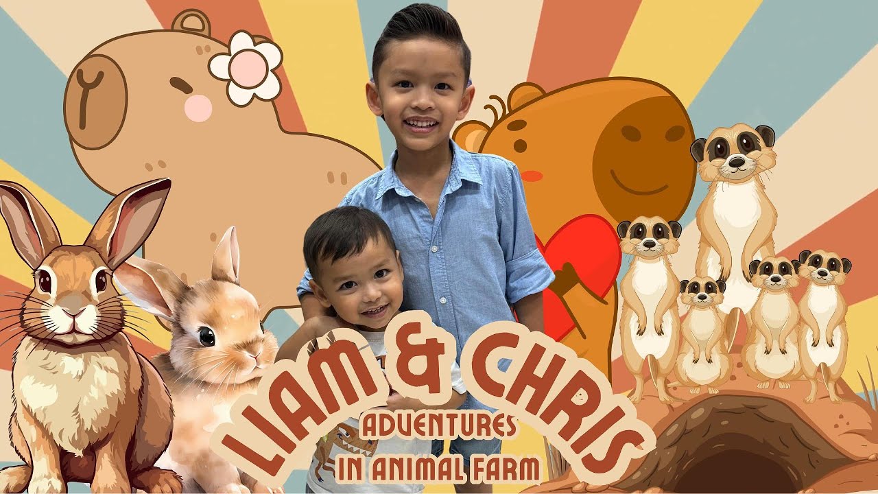 Enjoy feeding animal with Liam, Chris and their cousin - YouTube