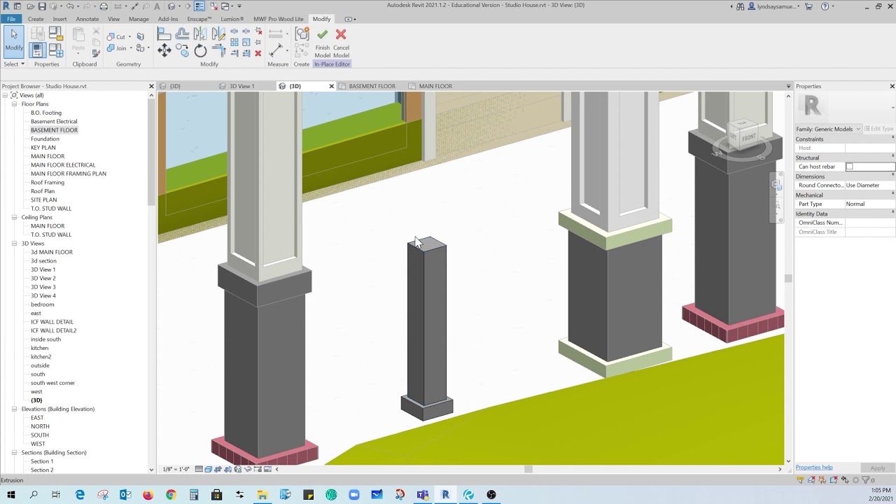 Modelling column wraps - YouTube