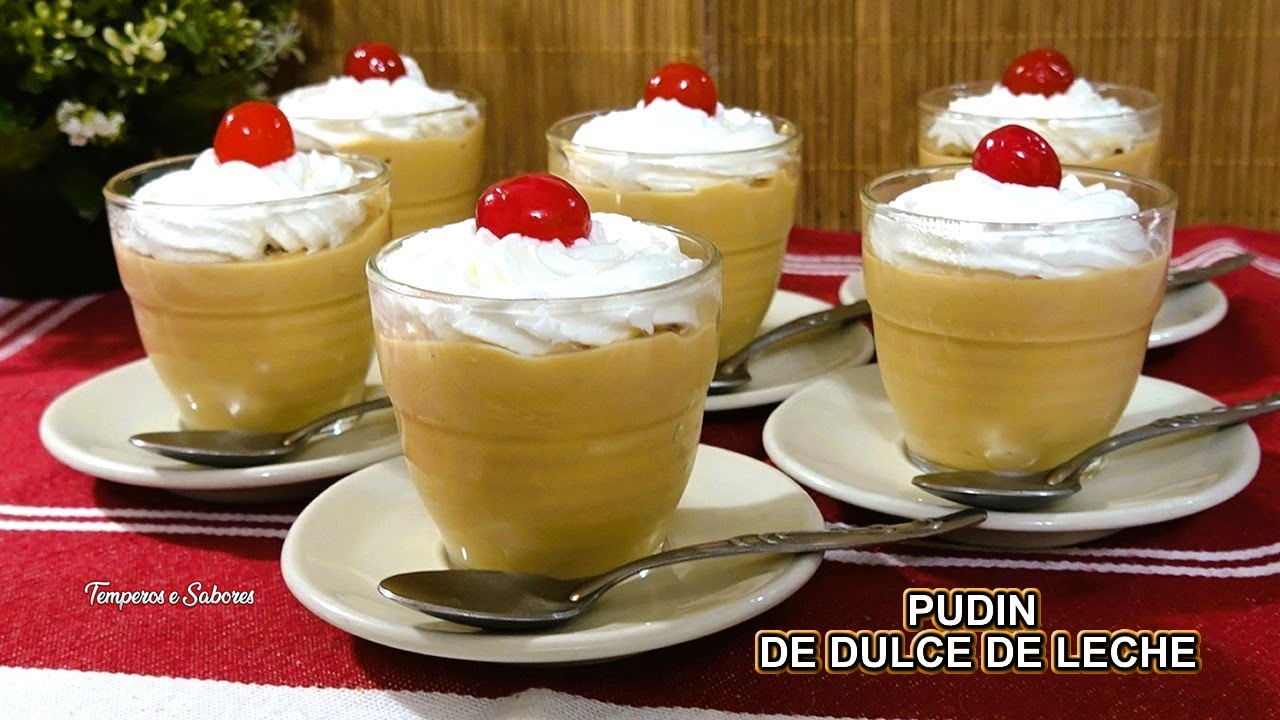 PUDIN DE DULCE DE LECHE con Solo 3 Ingredientes Rápido Fácil y muy ...
