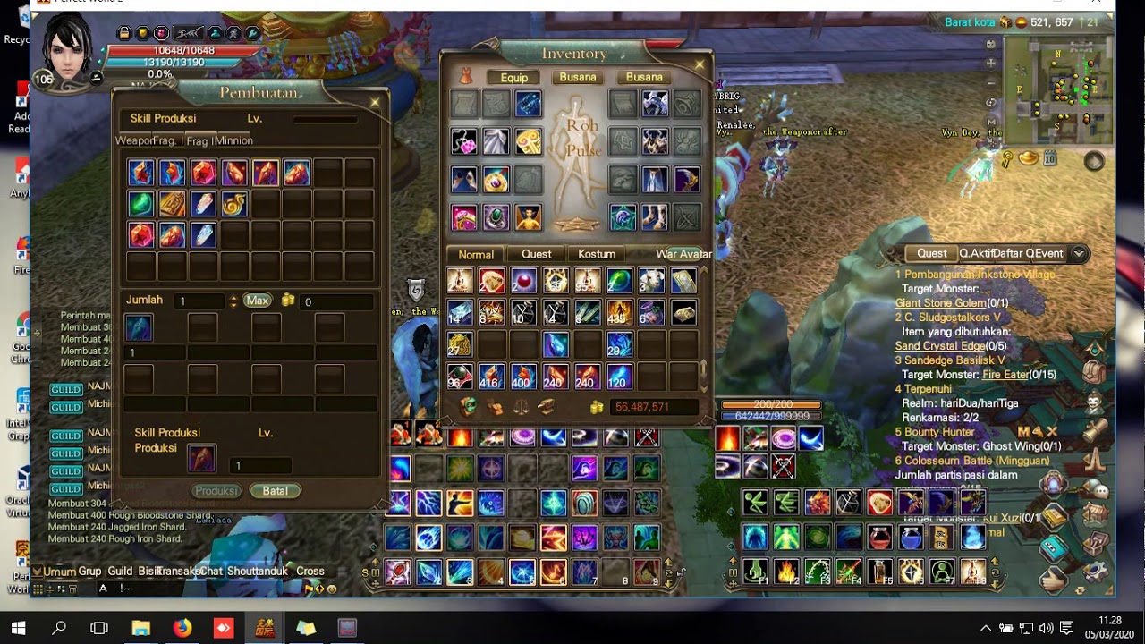 Perfect World Indonesia Server Moonlight - Upgrade Weapon Stormbringer ...