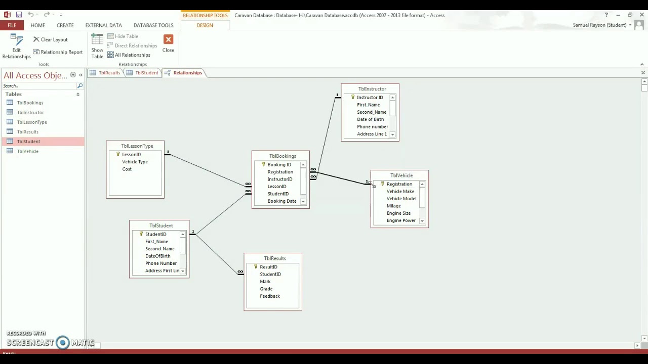 Supreme Driving School Database - YouTube