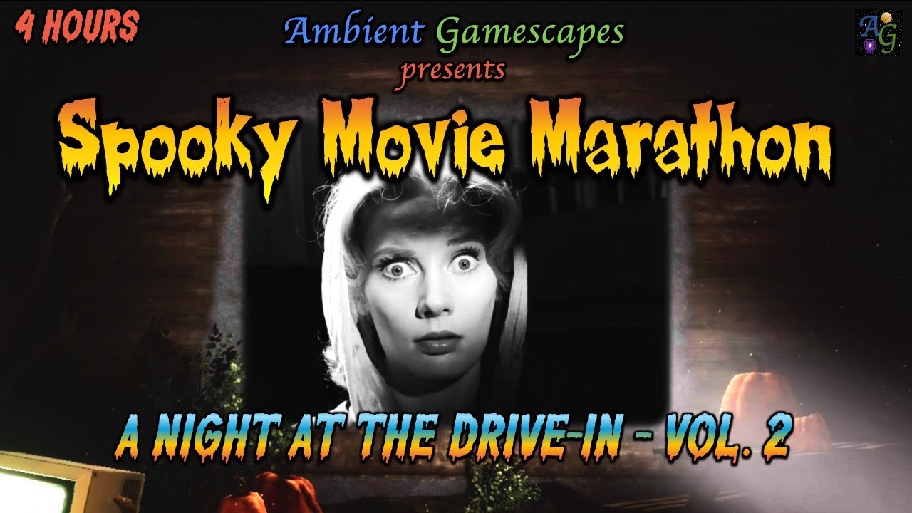 Spooky Movie Marathon 👻🎥 A Night at the Drive-In: Vol 2 | 4 HOURS of ...