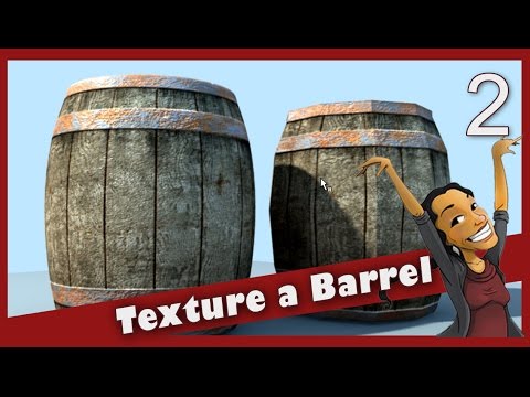 Texture a Barrel in Maya: Metal - YouTube