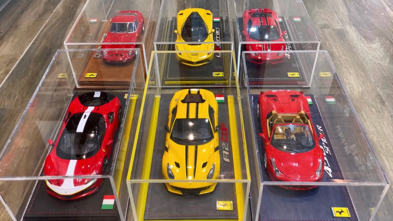 Custom Display cases for Diecast Ferrari model cars - YouTube