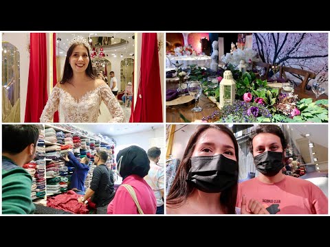GELİNLİĞİMİ BİRLİKTE TASARLIYORUZ 🥺 | Eminönü kumaş alışverişi