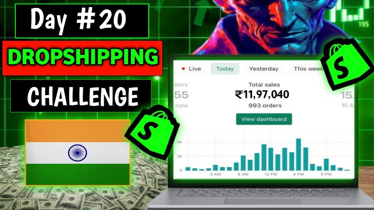 30 days indian dropshipping challenge !! 24 hour dropshipping challenge !! day-20(50lakh sales🤑 ...