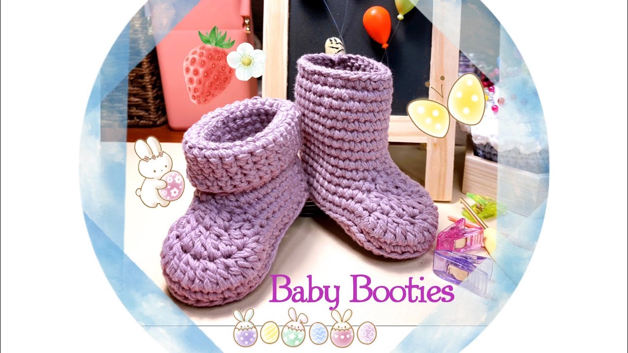 Crochet Baby Booties [ Tagalog Tutorial ] - YouTube