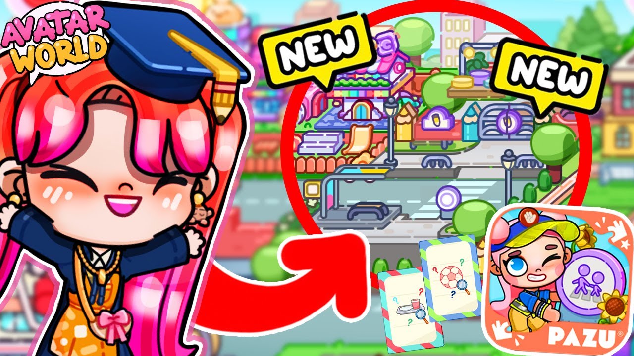 NEUES UPDATE - SCHUL STRASSE in AVATAR WORLD 🚸🚌 ALLE SECRETS, KINO ...