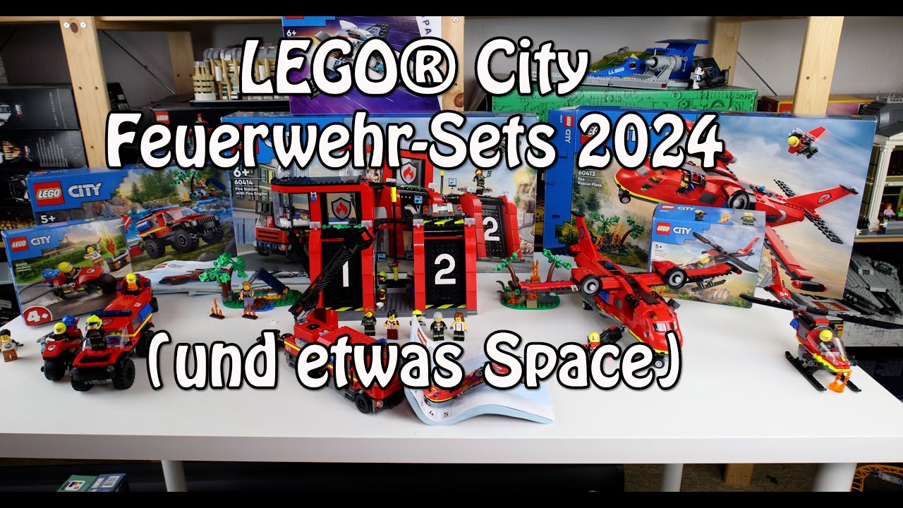 Review LEGO Feuerwehr-Sets 2024 und etwas Space (City 60410, 60411 ...