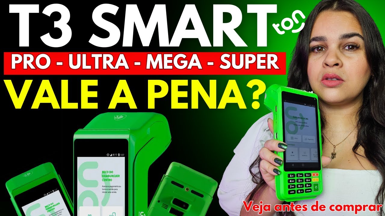 MAQUININHA TON T3 SMART PRO , ULTRA, MEGA E SUPER - VALE A PENA ? TON ...